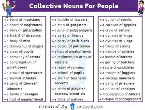 60+ Collective Nouns for People
